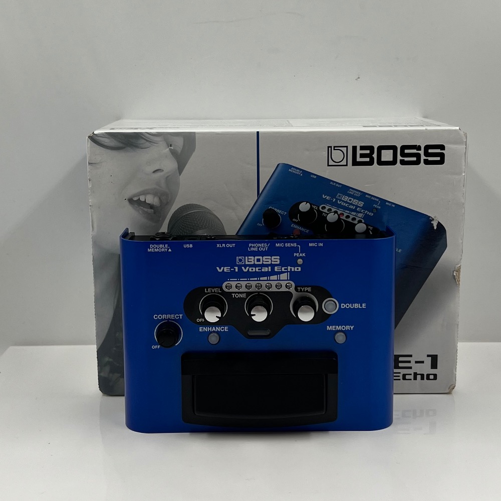 BOSS VE-1 VE1 VOCAL ECHO VOCAL EFFECT PROCESSOR W/POWER SUPPLY - BOXED ...